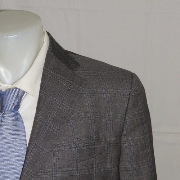 Dunhill | Suits & Blazers | Alfred Dunhill Gray Plaid All Season Wool ...